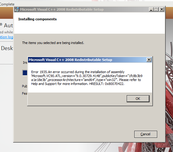 Error installing Visual Studio 2008 redistributable | AnandTech Forums ...